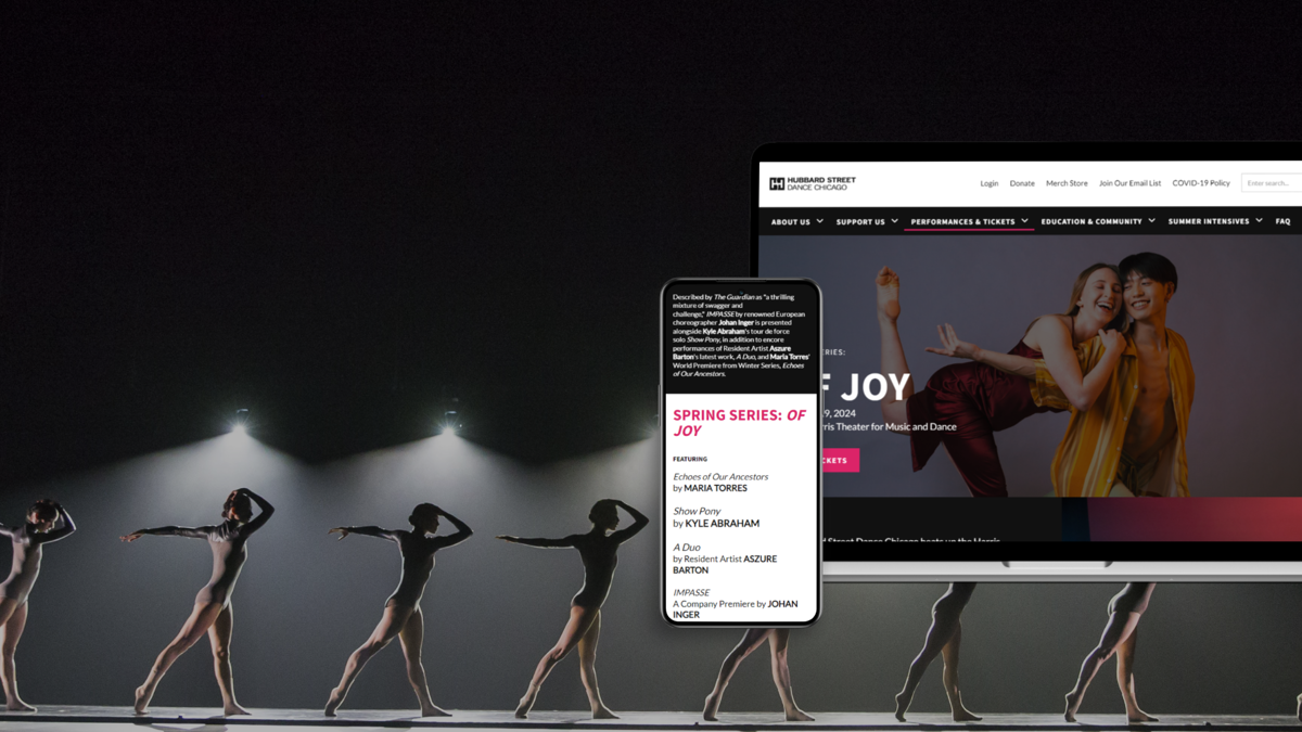 Quick-Launch Site for Hubbard Street Dance | Adagetech.com