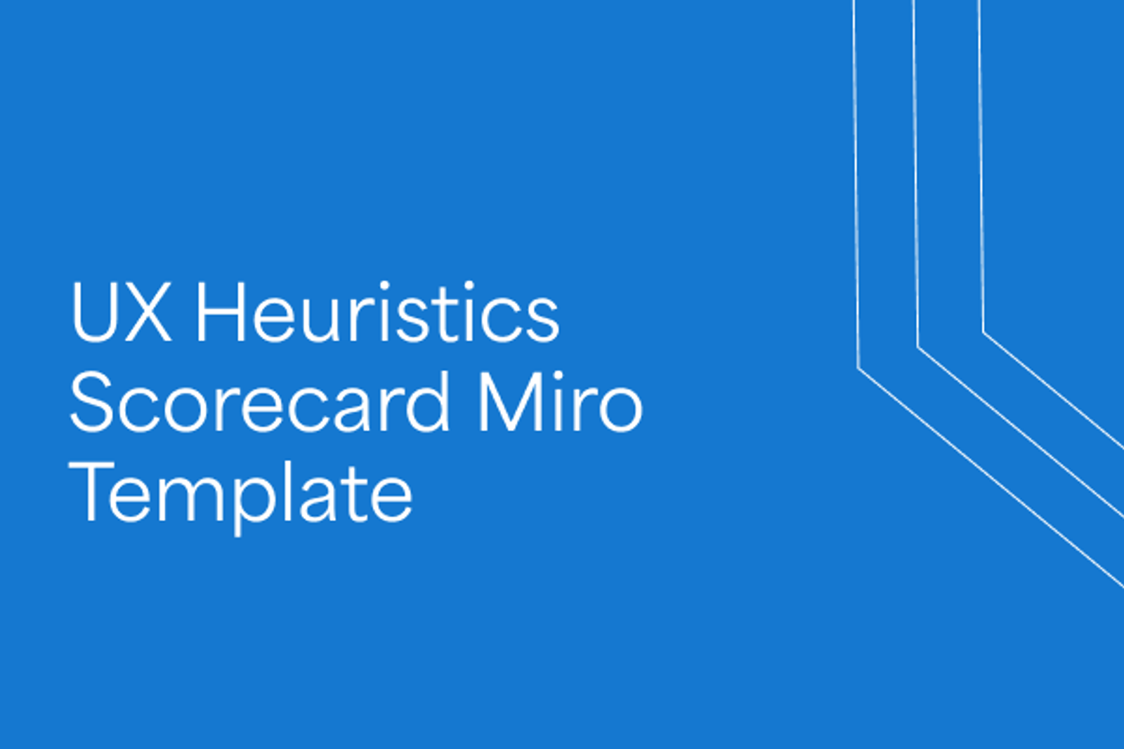 Adage’s UX Heuristics Scorecard Miro Template | Adagetech.com