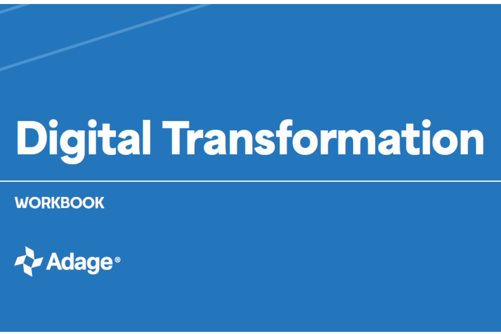 Digital Transformation Workbook | Adagetech.com